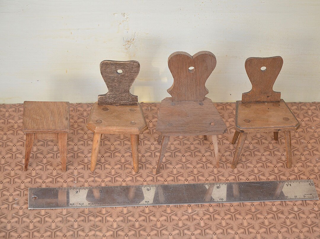 RARE 1790-1880s Antique Swiss German Handmade Chalet Vintage Oak ...