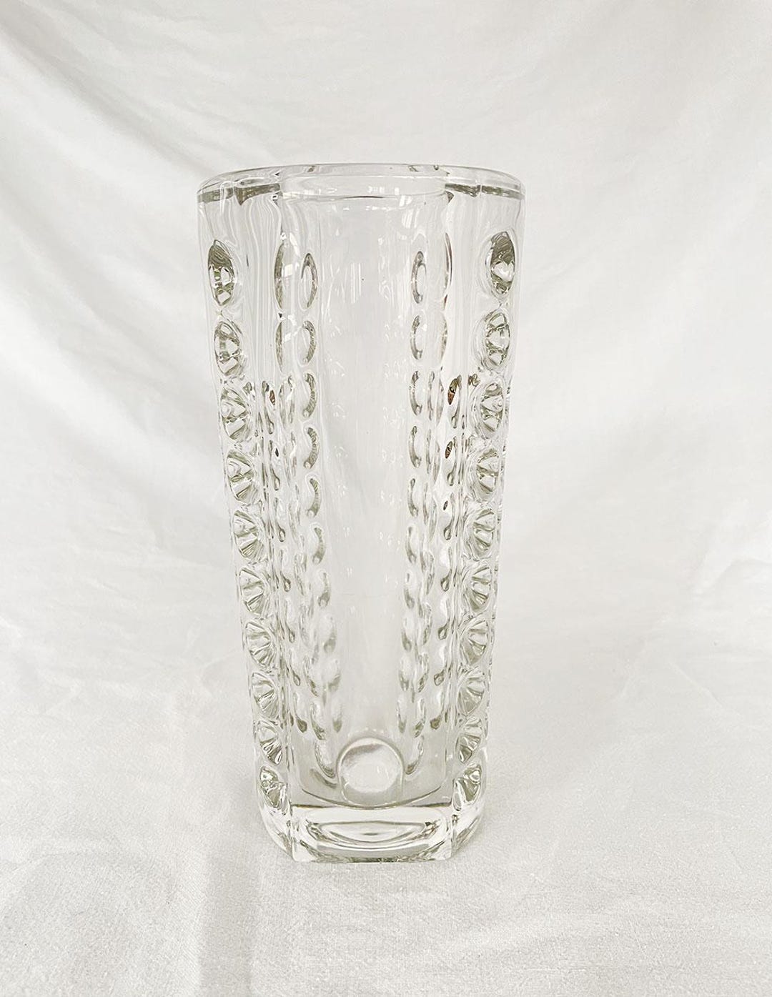 1950s/1960s Dimpled Vase Design Poss. Frantisek Visner Glass Sklo Union ...