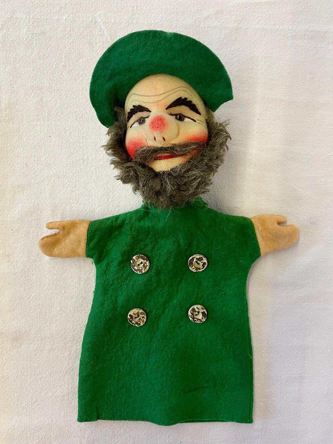 Vintage KERSA Cloth Germany 40s Character Puppet Hand Glove Marionette ...