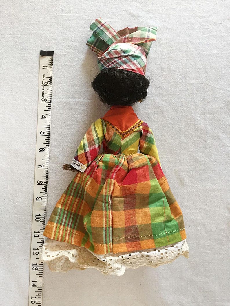 Rare 1940s Antique Italian/german Vintage Black CREOLE Fashion Doll ...