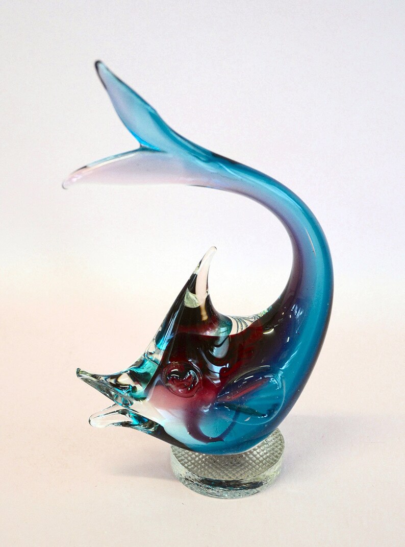 40/50s Hand-made Blown Heavy Glass Fish Venini Murano Design - Etsy