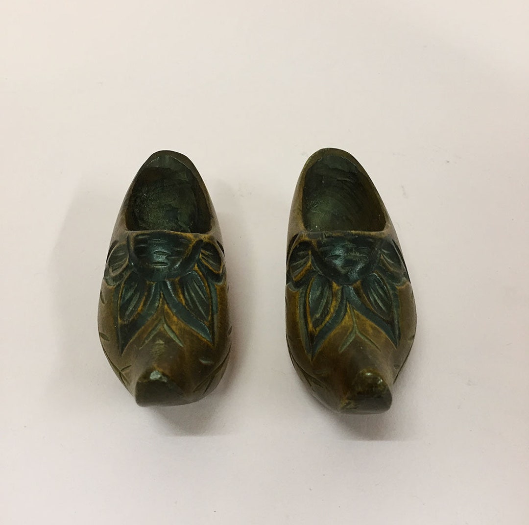 RARE 1880-1900 Breton Bretagne DOLL Wood Clogs Traditional Design ...