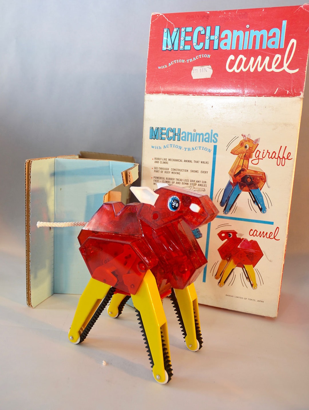 RARE Vintage Mechanimal Robot Plastic Toy Mechanical Action Traction ...