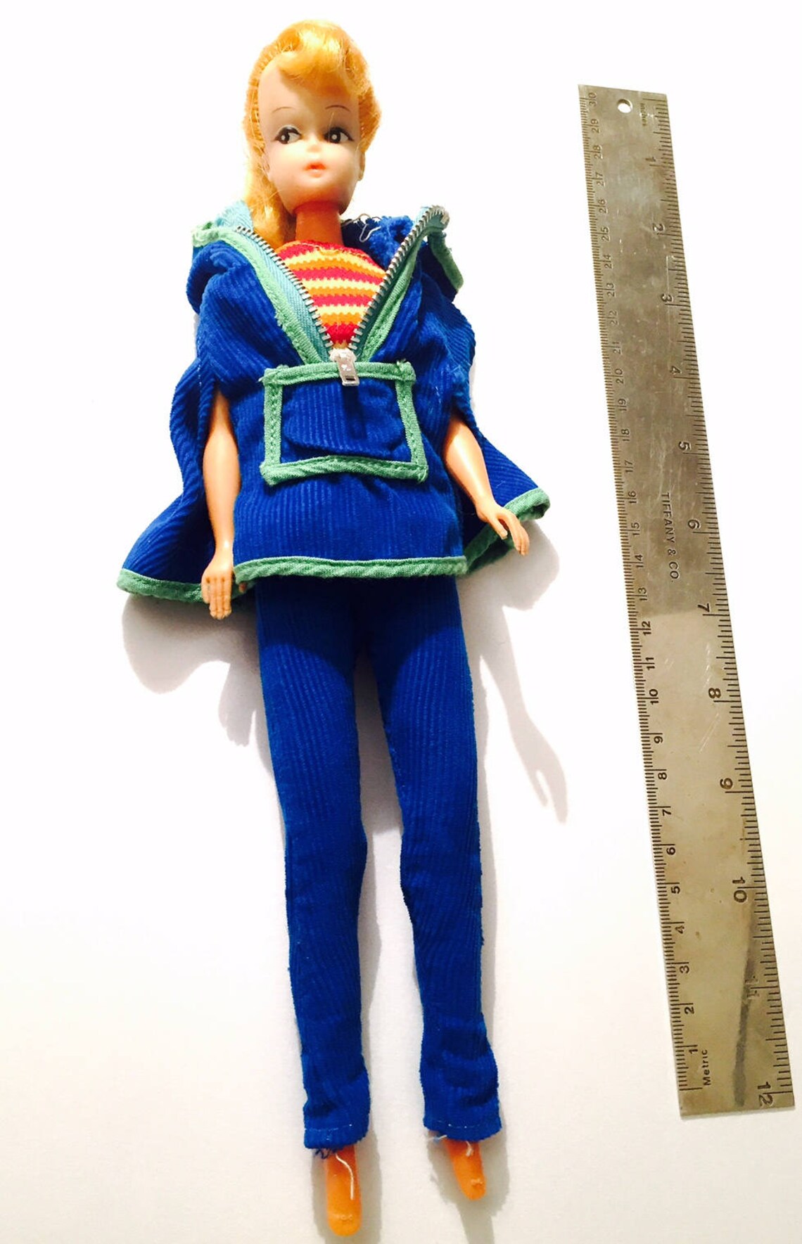 Authentic Vintage German Petra 1960s Barbie Vinyl Clone Poncho Corduroy ...