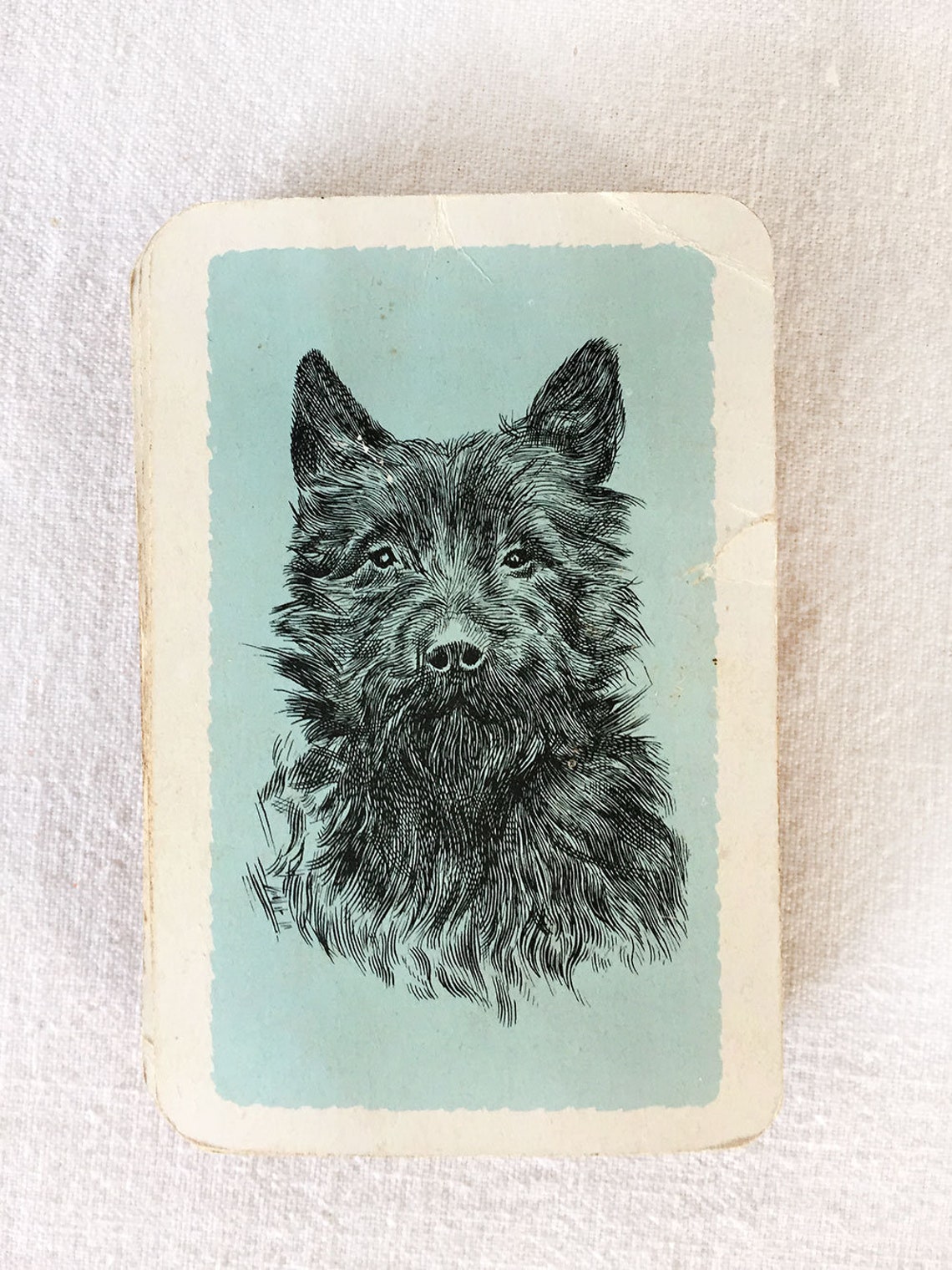 1920 Antique Toy Children's Card Game Vintage European MISTIGRI Animal ...