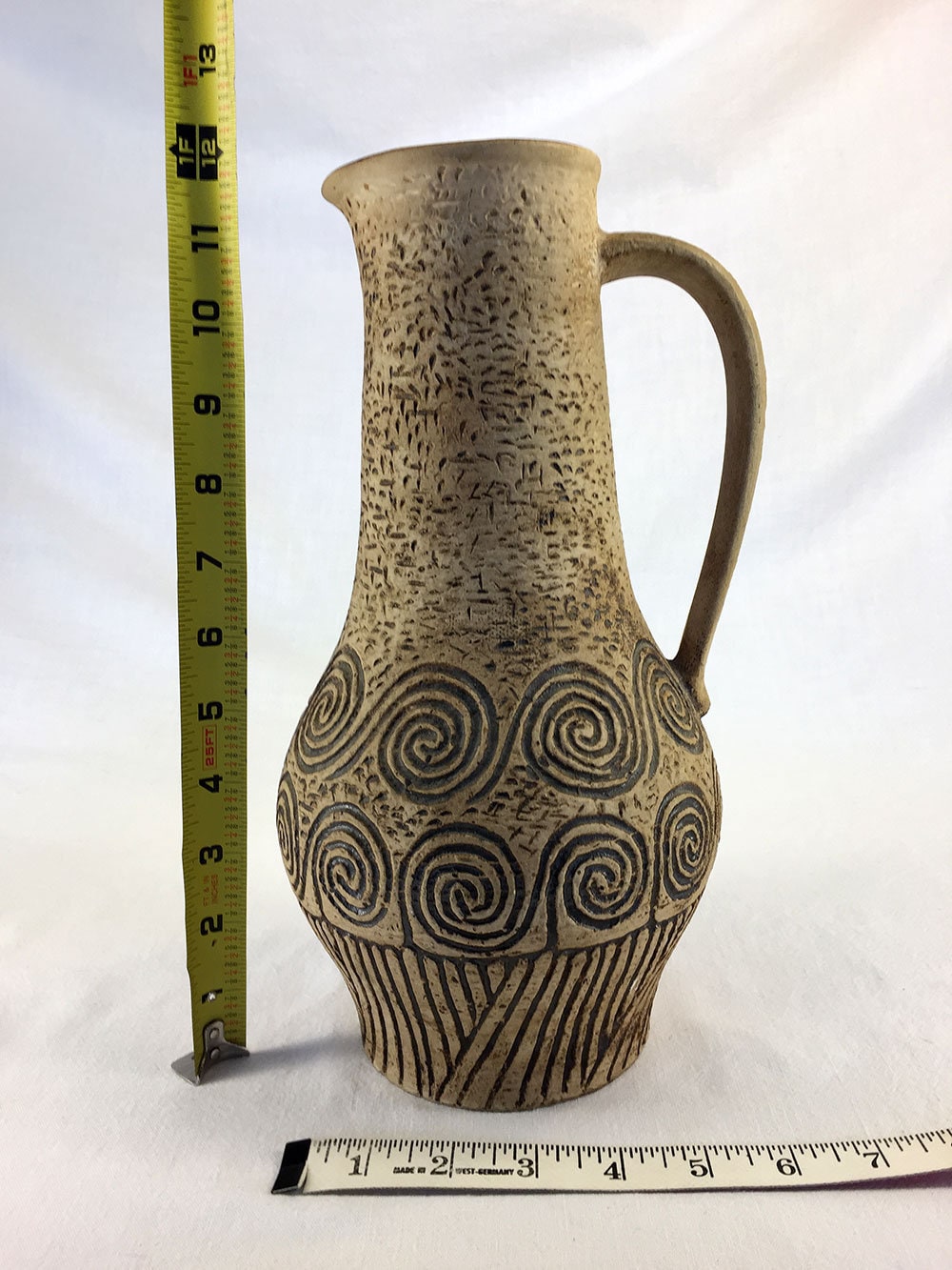 Vintage 1940-1950s Swiss/german Pottery Artist BAUHAUS Caramel Wine ...