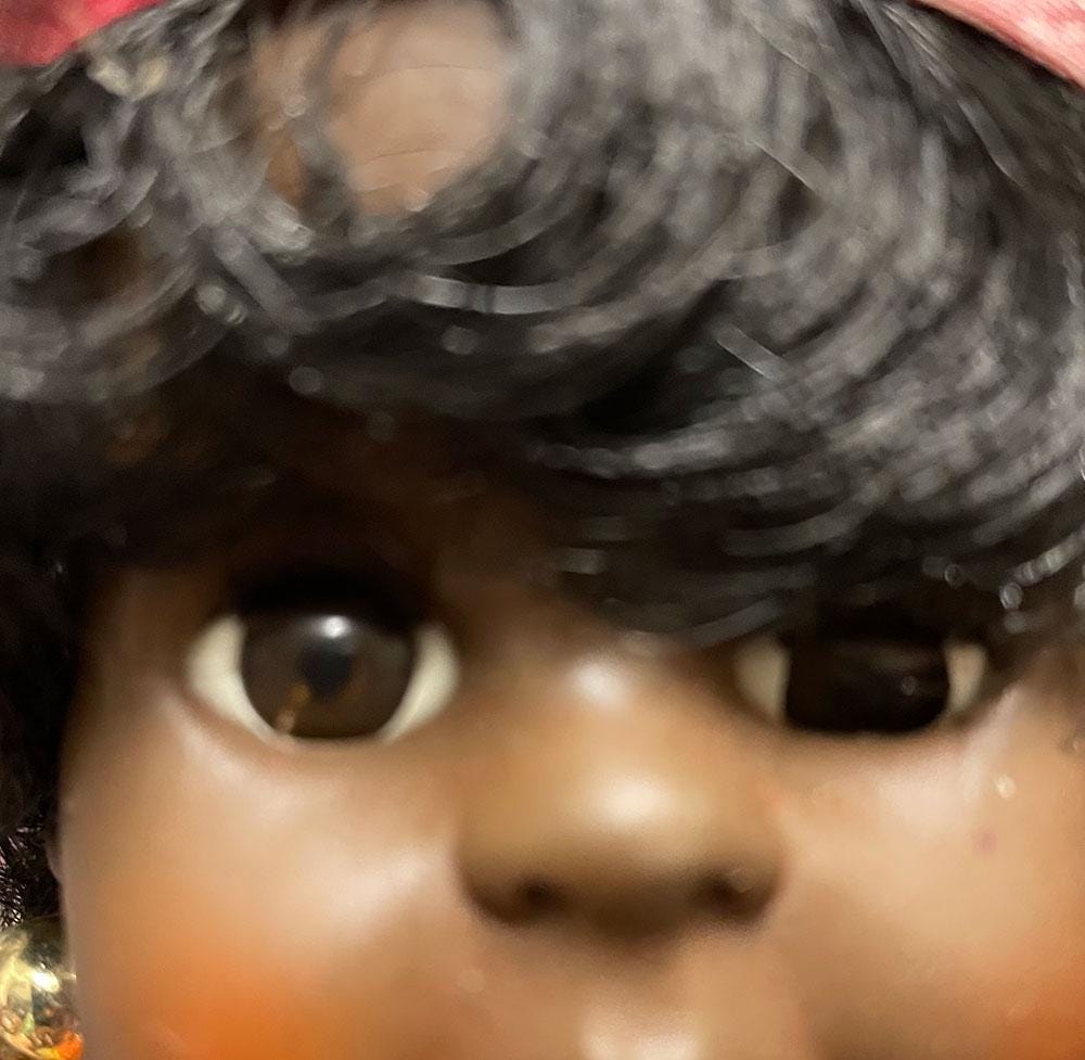 Rare 1940s Antique Italian/german Vintage Black CREOLE Fashion Doll ...