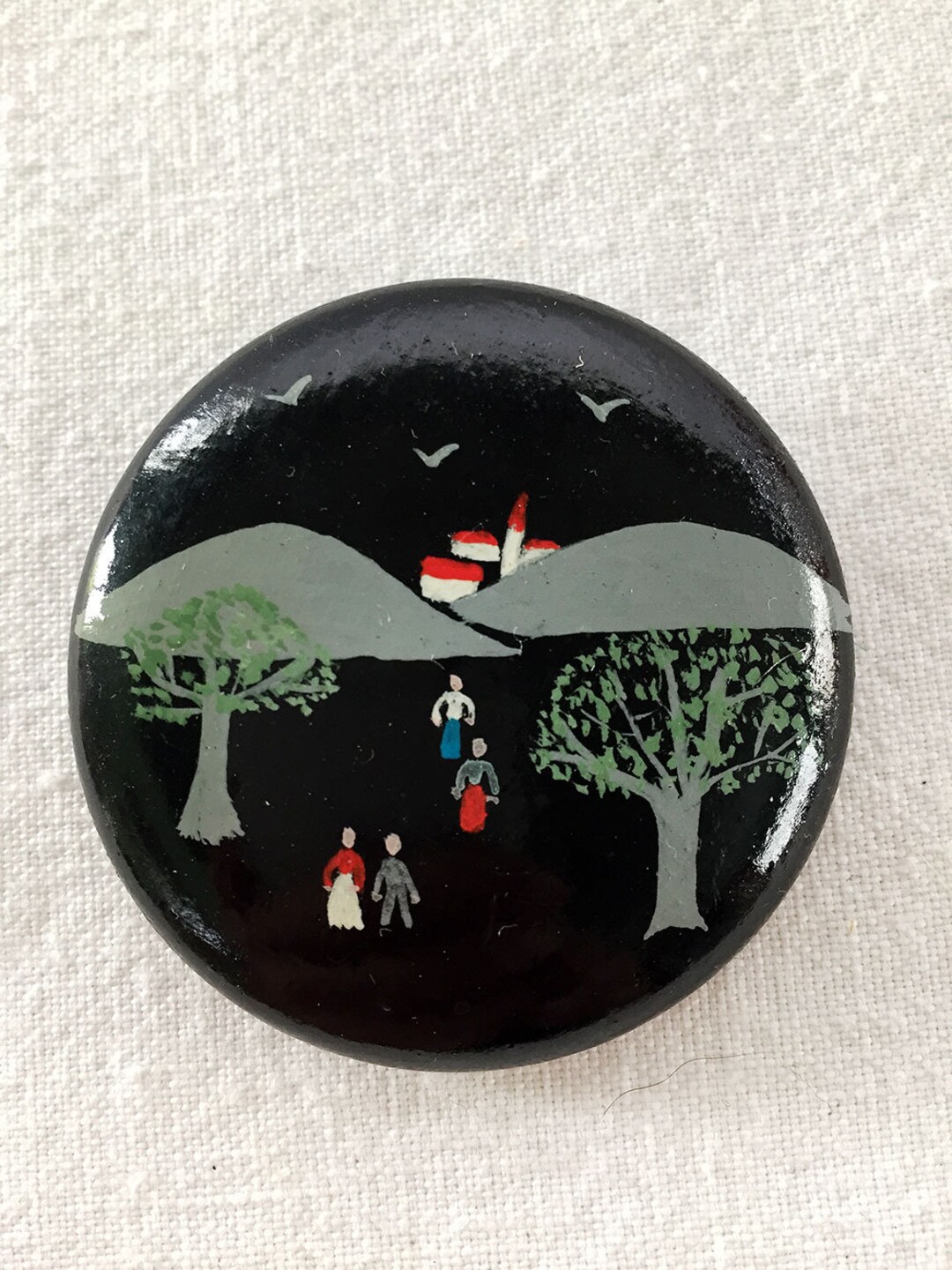 Vintage 20th-century French Mod Folk Art Naive Naif Art Brut Haute ...