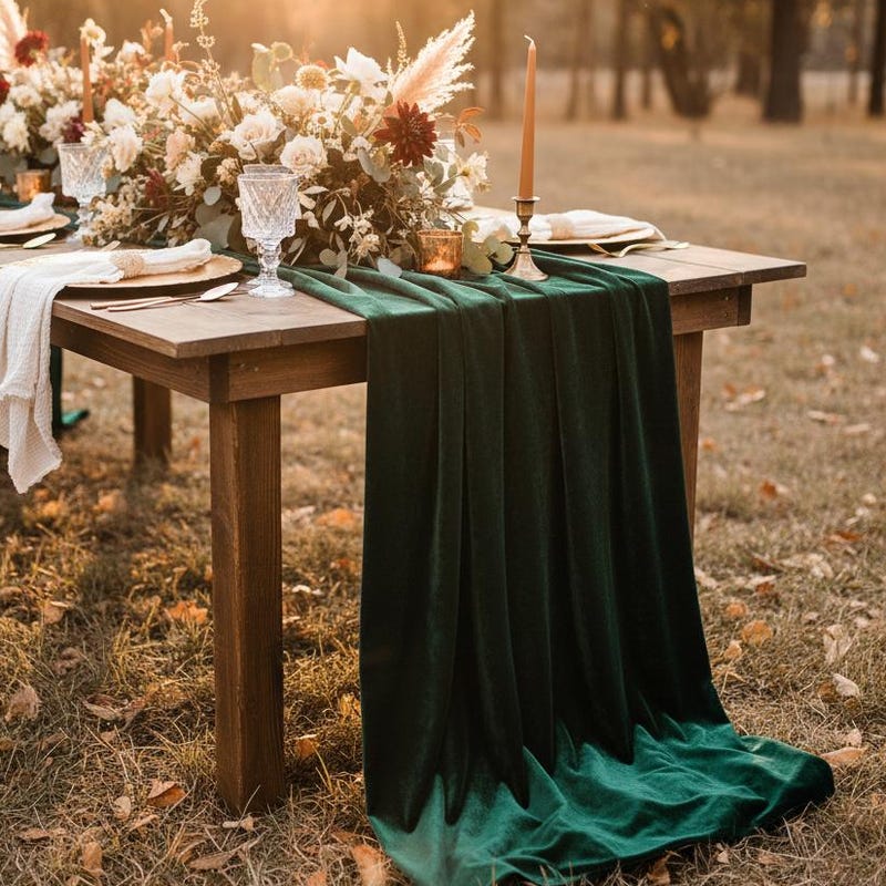 Table Velvet Runners - Etsy