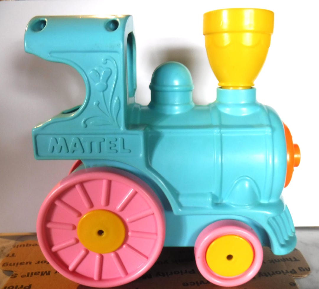 Vintage Baby Crib Railing Train Toy - Etsy