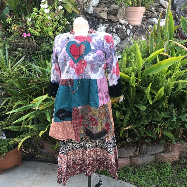 Patchwork Tunic - Etsy