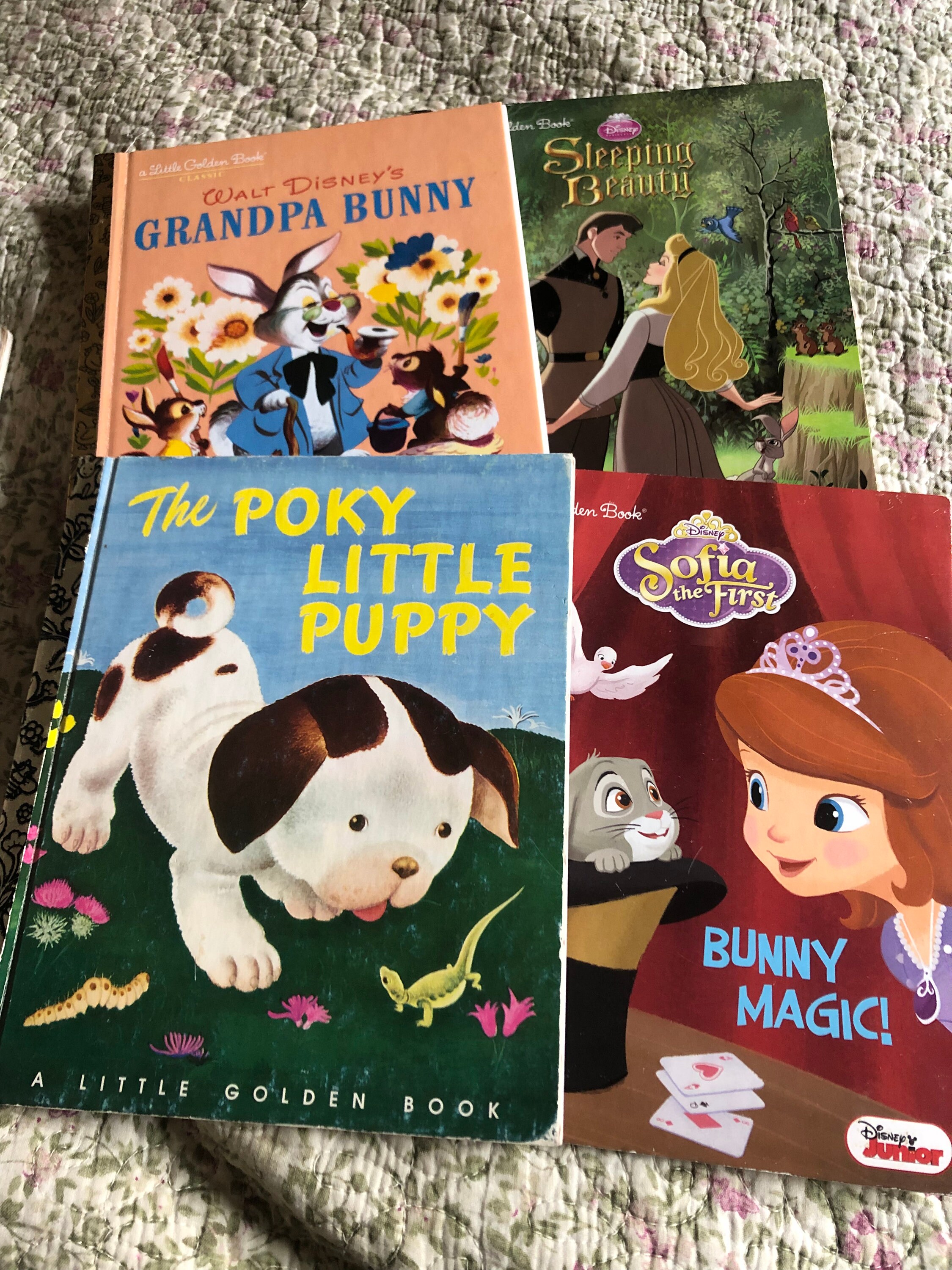 Vintage Children Books, Set of Five 5, a Little Golden Book Series ...
