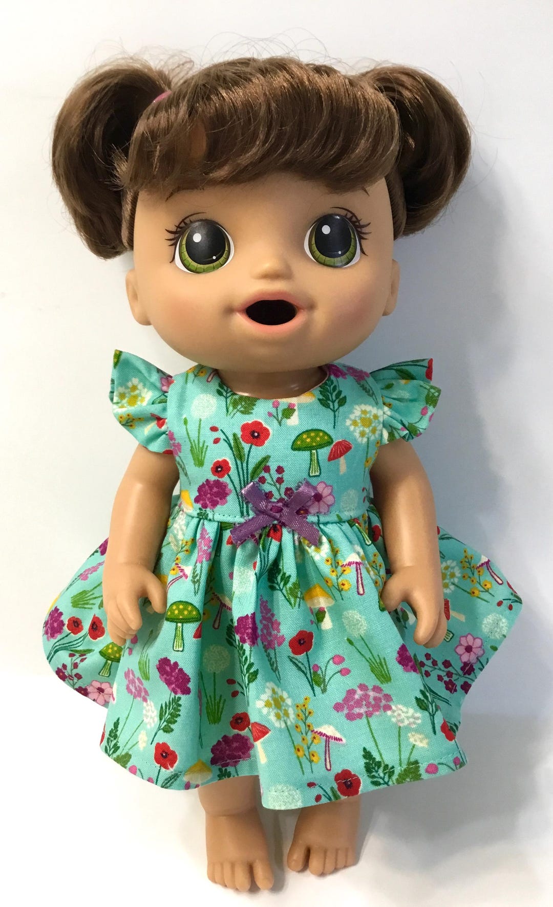 Baby Alive Clothing Doll Clothes: Floral Mushroom Dress for 12 Inch ...