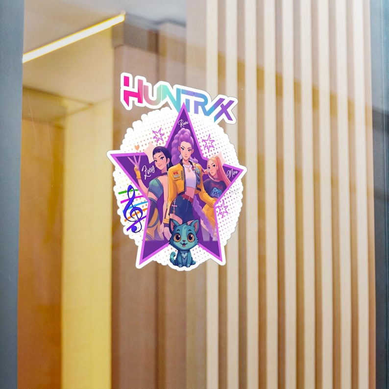 Huntrix Characters Vinyl Decals | Laptop, Water Bottle Stickers - Etsy
