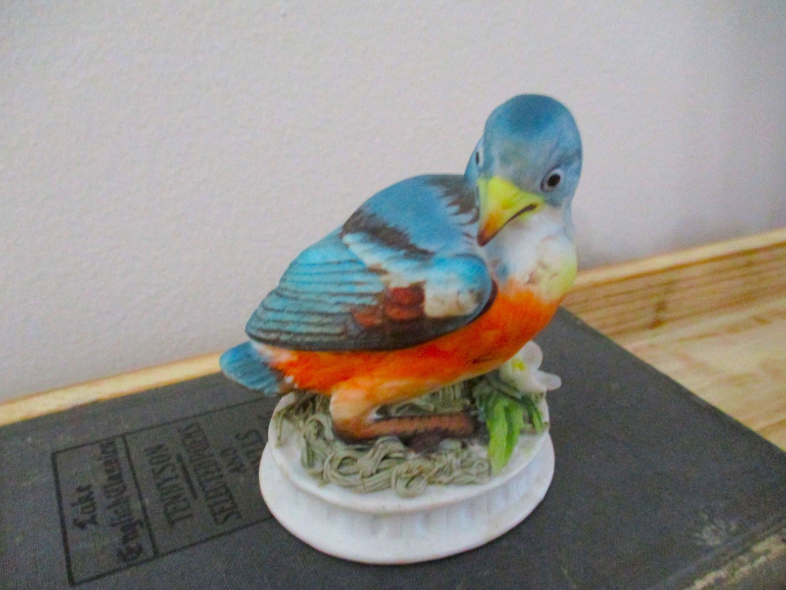 Lefton Bluebird Figurine, No KW1637 Lefton China, Eastern Bluebird ...