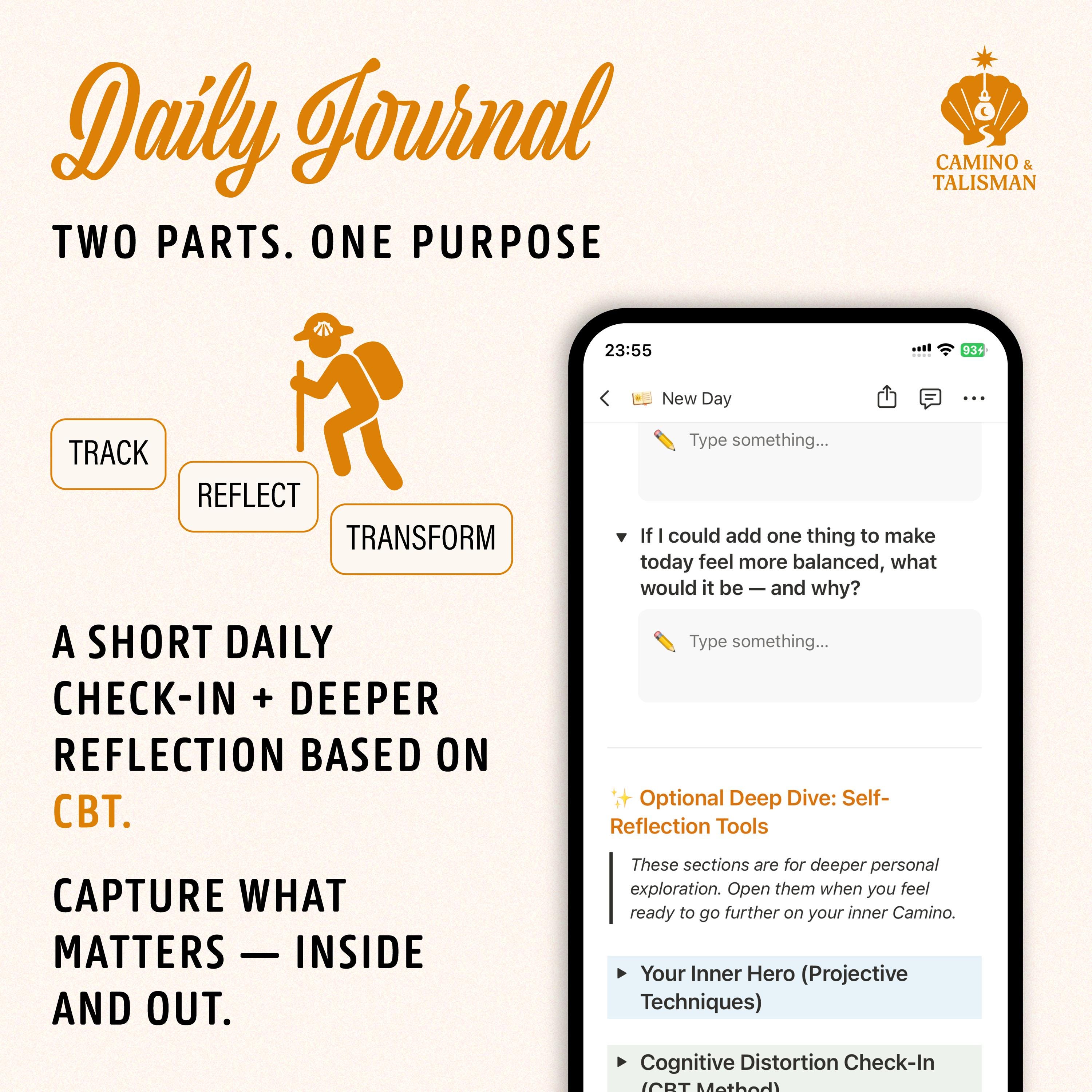 Camino De Santiago Notion Template | Therapeutic Digital Journal ...
