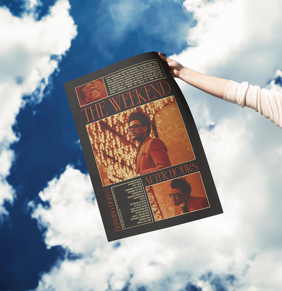 The Weekend "after Hours" Album Cover Poster - Etsy