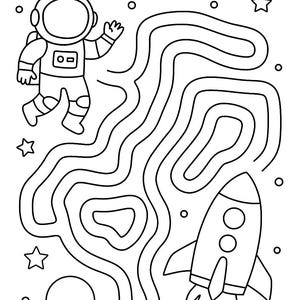 Space Coloring Book for Kids – 29 Pages | Printable PDF | Cute & Fun ...
