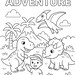 Dinosaur Coloring Book for Kids – 25 Pages | Printable PDF | Cute & Fun ...