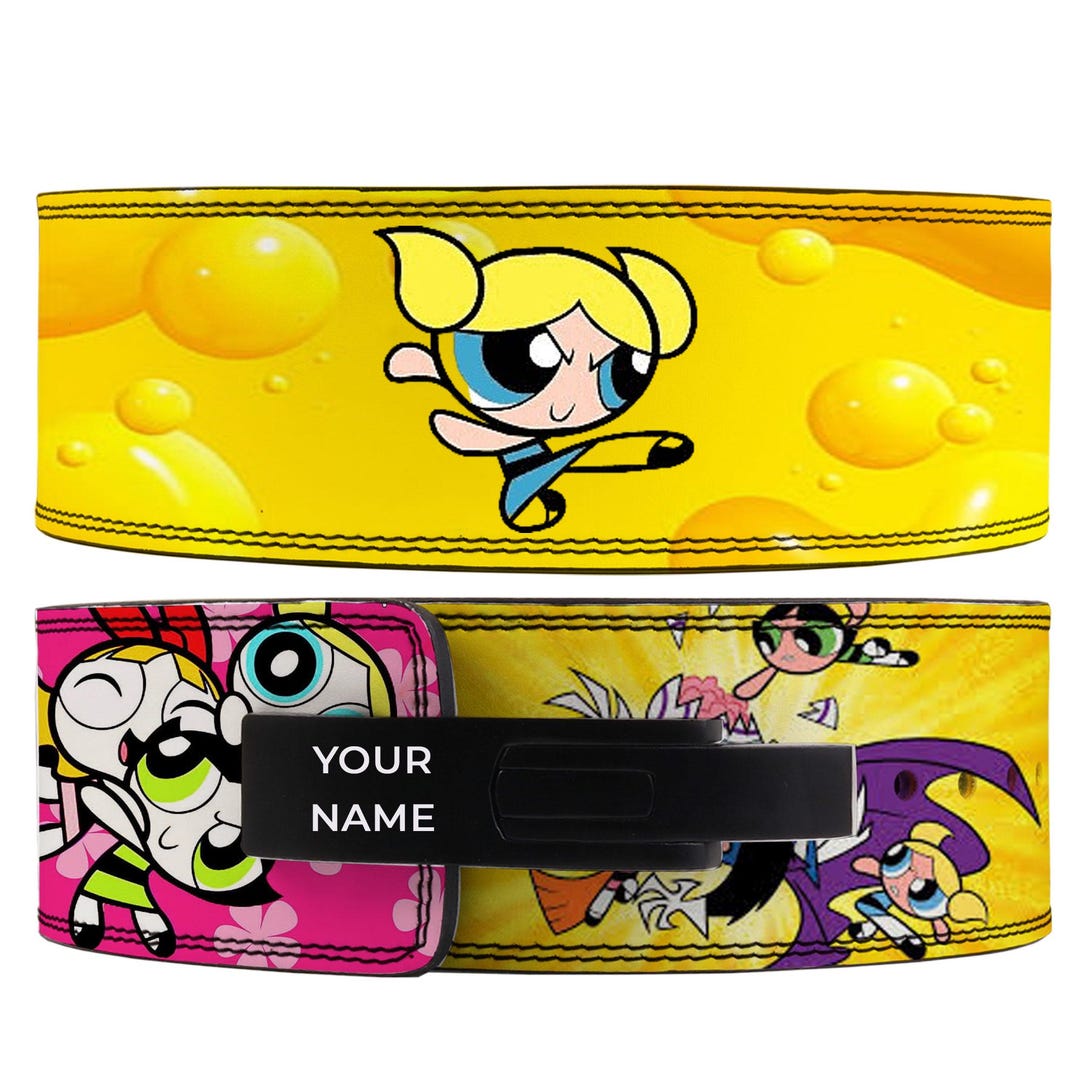 Powerpuff Girls Anime Lever Belt | Weightlifting Gym Belt, Customizable ...