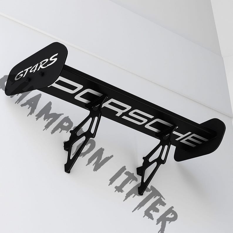 Custom Handmade GT3RS Style Wing Wood & Steel Wall Art - Supercar Decor ...