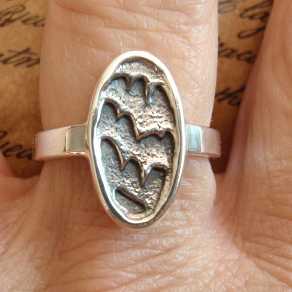 Cast Silver Ring - Etsy