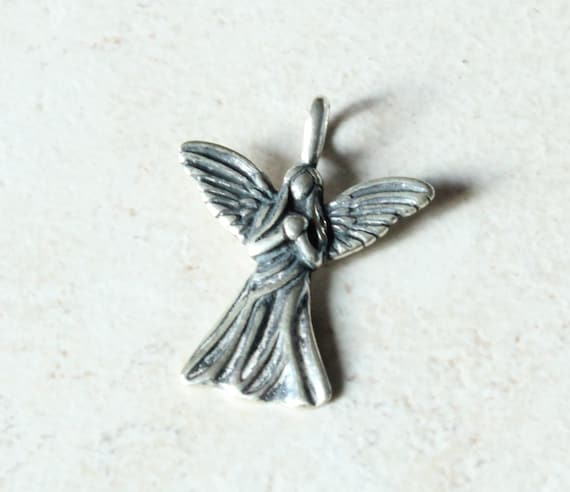 Faceless angel pendant charm - Gem
