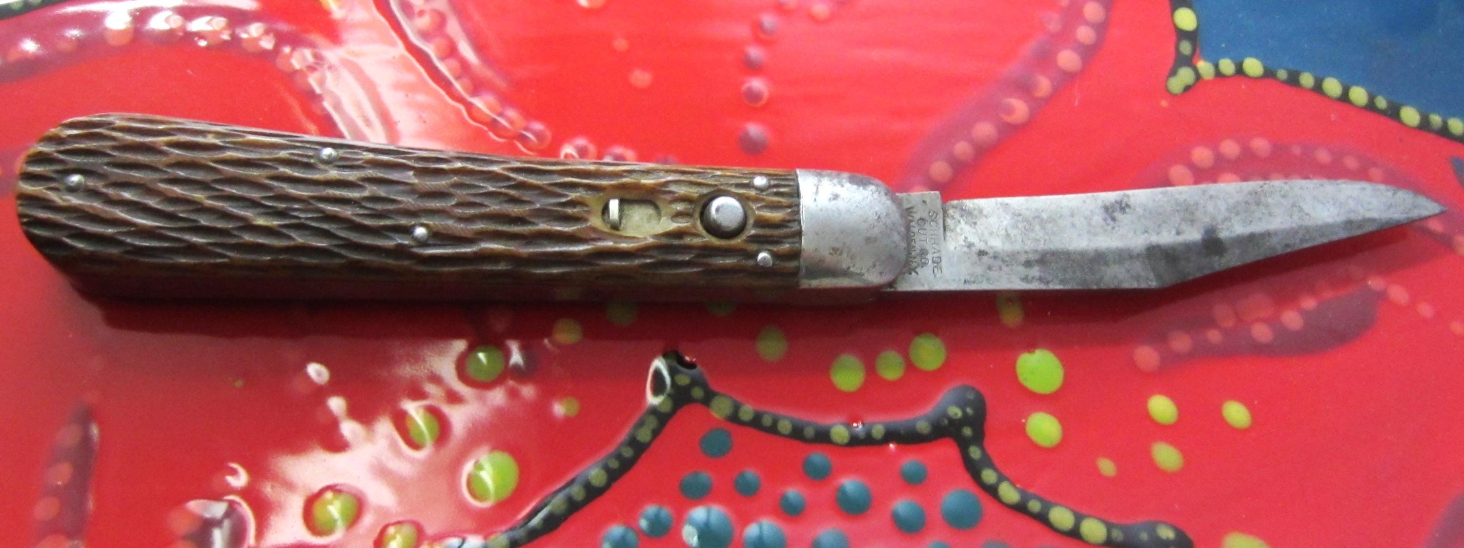 Vintage Schrade Push Button Knife Model 1543 3/4 Very Good Condition - Etsy