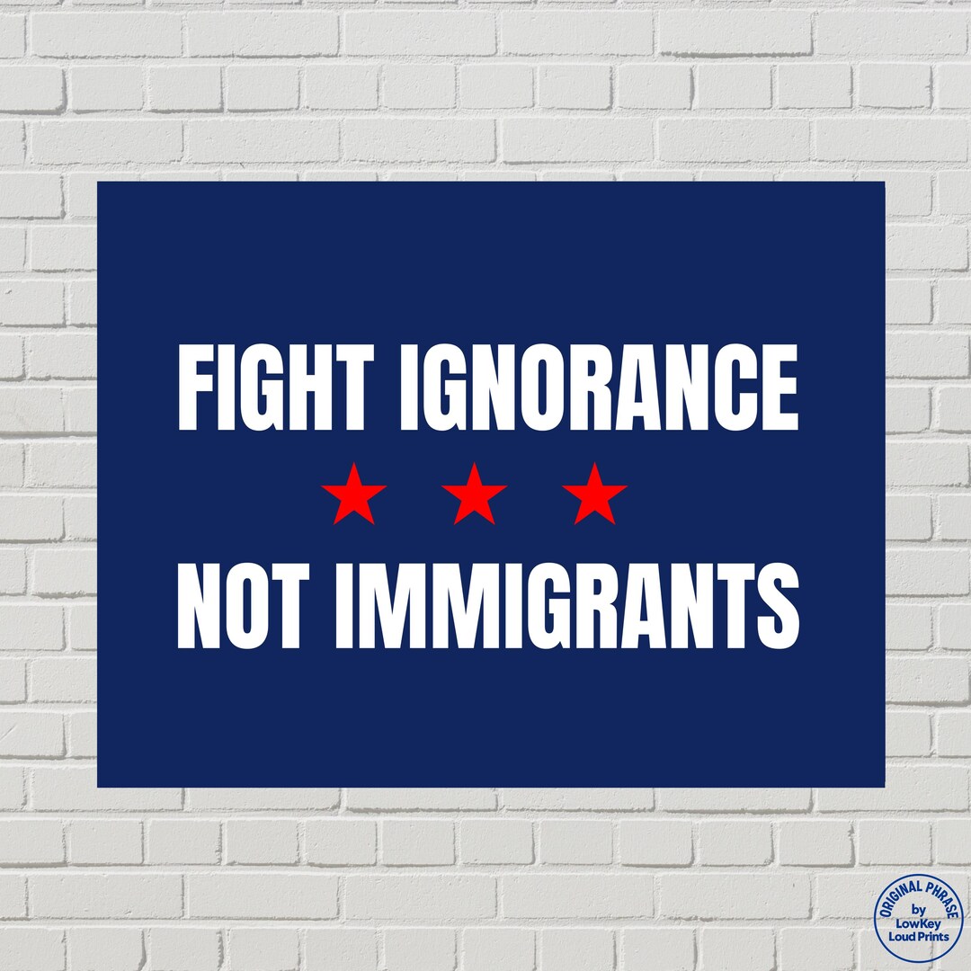 Pro-immigrant Rally Sign: Anti-ice Protest Poster, Free America ...