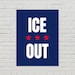 ICE OUT Protest Sign – Abolish ICE Printable Poster, Immigrant Rights ...