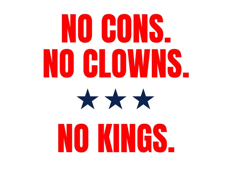 No Kings Lawn Sign - Printable Protest Sign – 4 Digital Files (24x18 ...