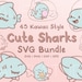 62 Woodland Animals Svg Bundle - Cute Kawaii Style Forest Animal Images ...