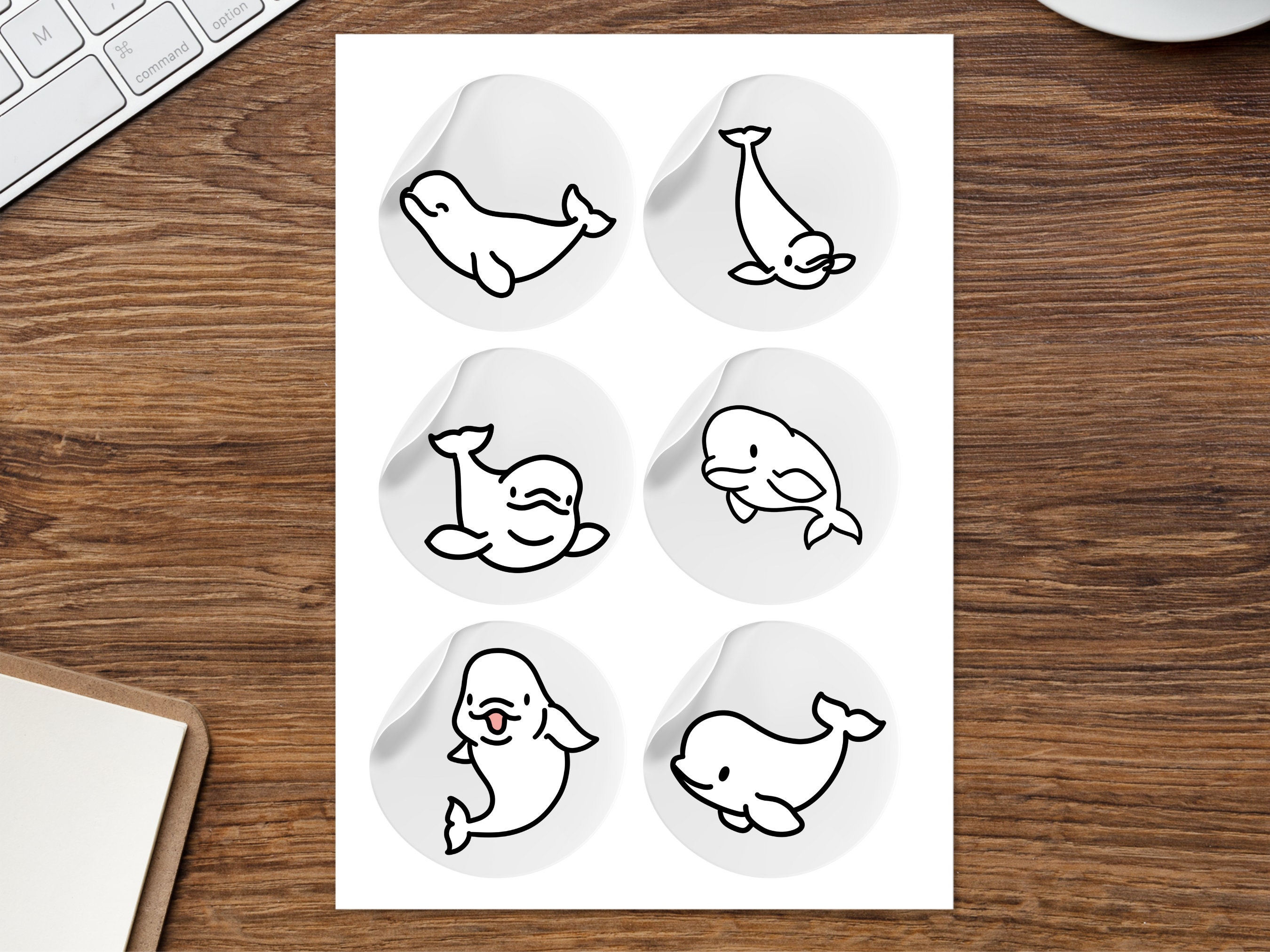 48 Dolphins and Whales Svg Bundle Cute Kawaii or Chibi - Etsy