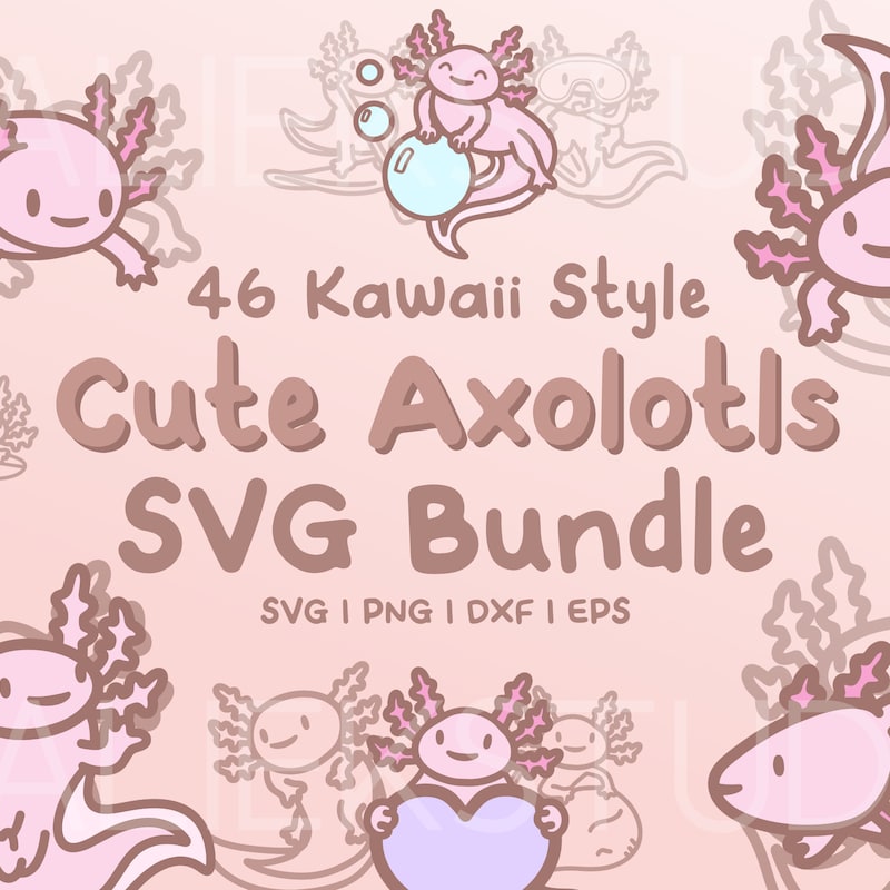 Axolotl Svg - Etsy