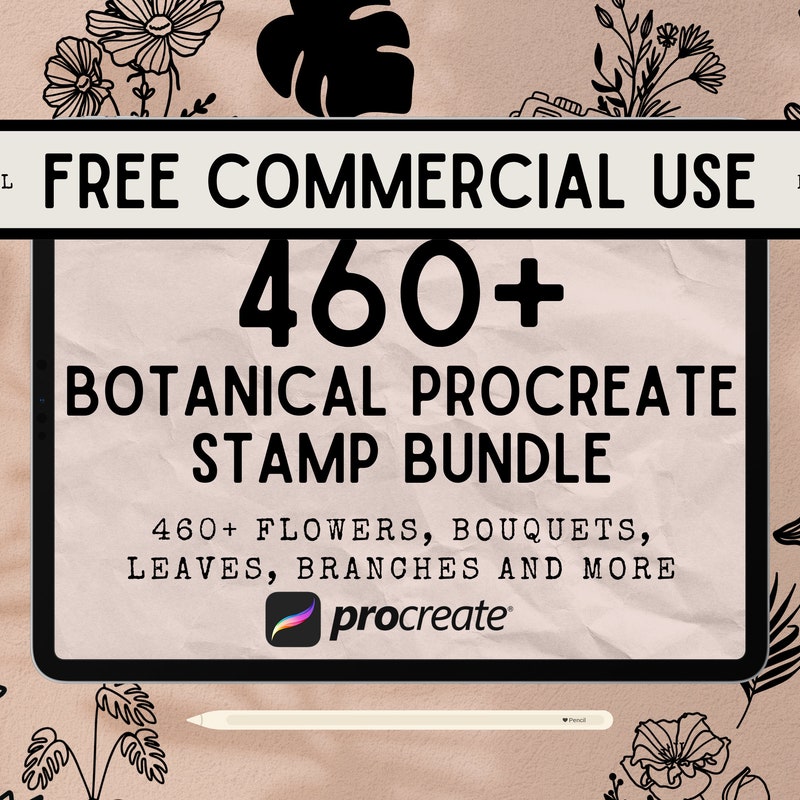 Botanical Stamp - Etsy
