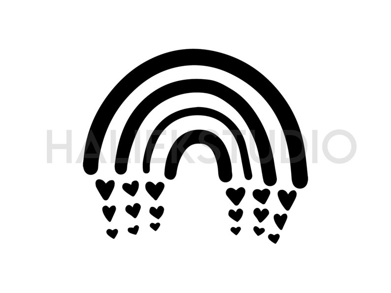 12 Boho Rainbow Svg Bundle Images in SVG Png Dxf or Eps - Etsy