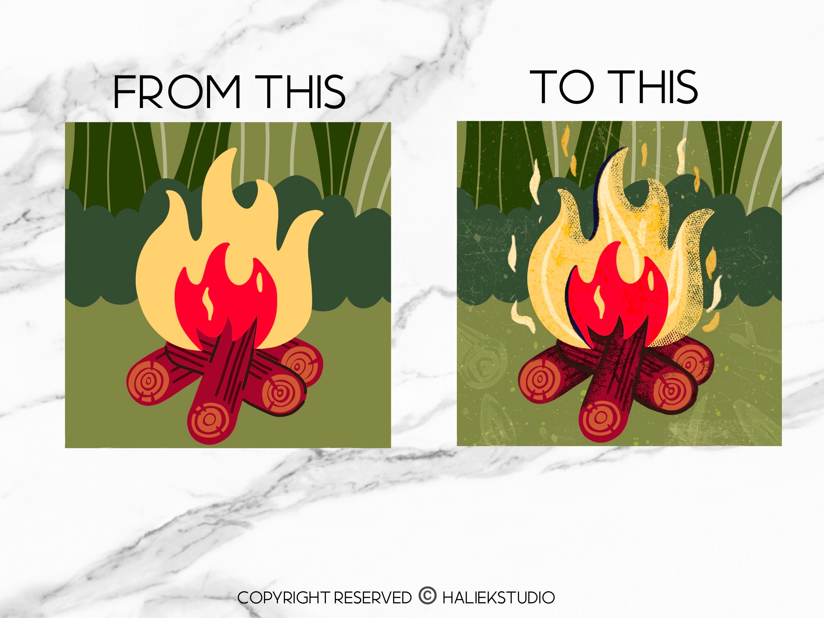 Grain Procreate Texture Brush Set, Procreate Pencil Brush, Texture for ...