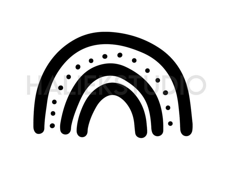 12 Boho Rainbow Svg Bundle Images in SVG Png Dxf or Eps - Etsy