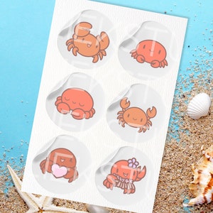 45 Crab SVG Bundle - Cute Kawaii or Chibi Crab Images in SVG, Png, Dxf ...