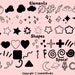 76 Kawaii Elements SVG Bundle Cute Kawaii Details in SVG, Png, Dxf, or ...
