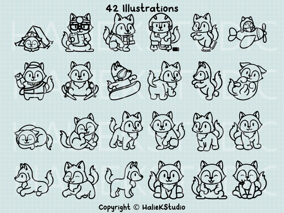 Disegni Carini Di Lupi Chibi Pagina 3 | Immagini Di Clipart Lupo