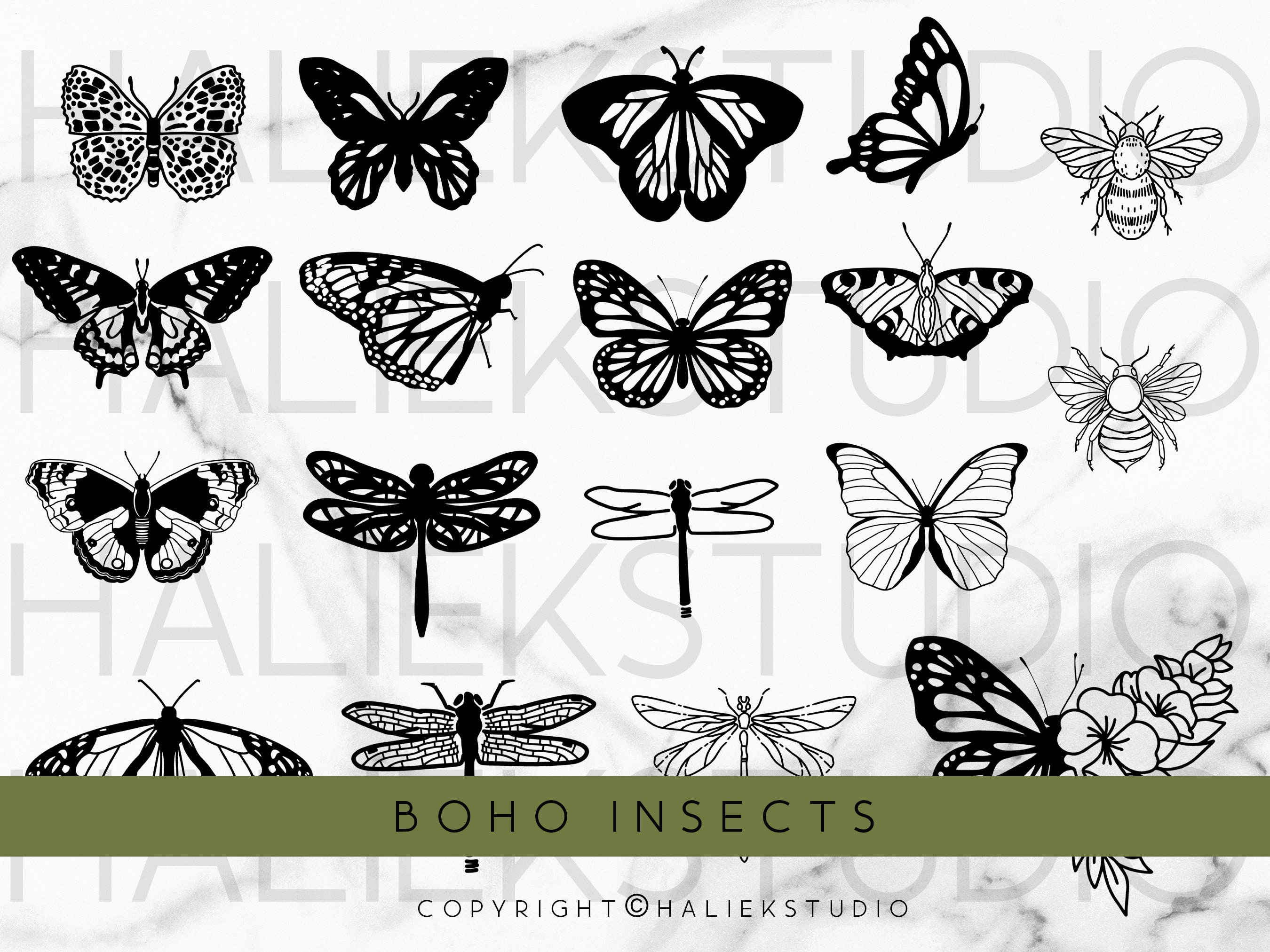 102 Boho Elements SVG Bundle Boho Style Svg Files/cut Files - Etsy