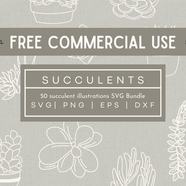 Succulent Svg - Etsy