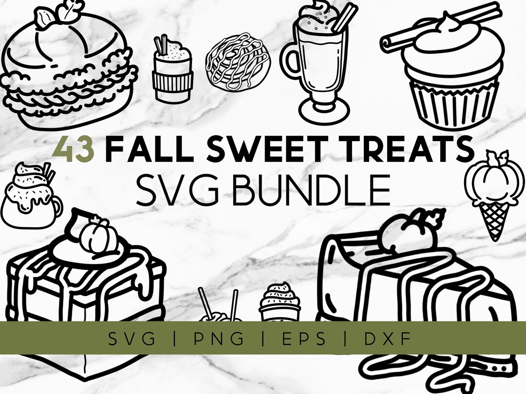 43 Fall Sweet Treats Svg Bundle - Pumpkin Spice and More Images in SVG ...