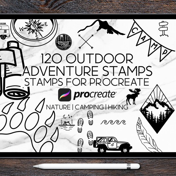 Camping Stamps - Etsy