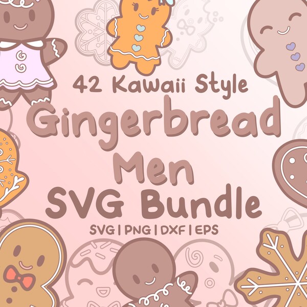 Gingerbread Man Svg - Etsy