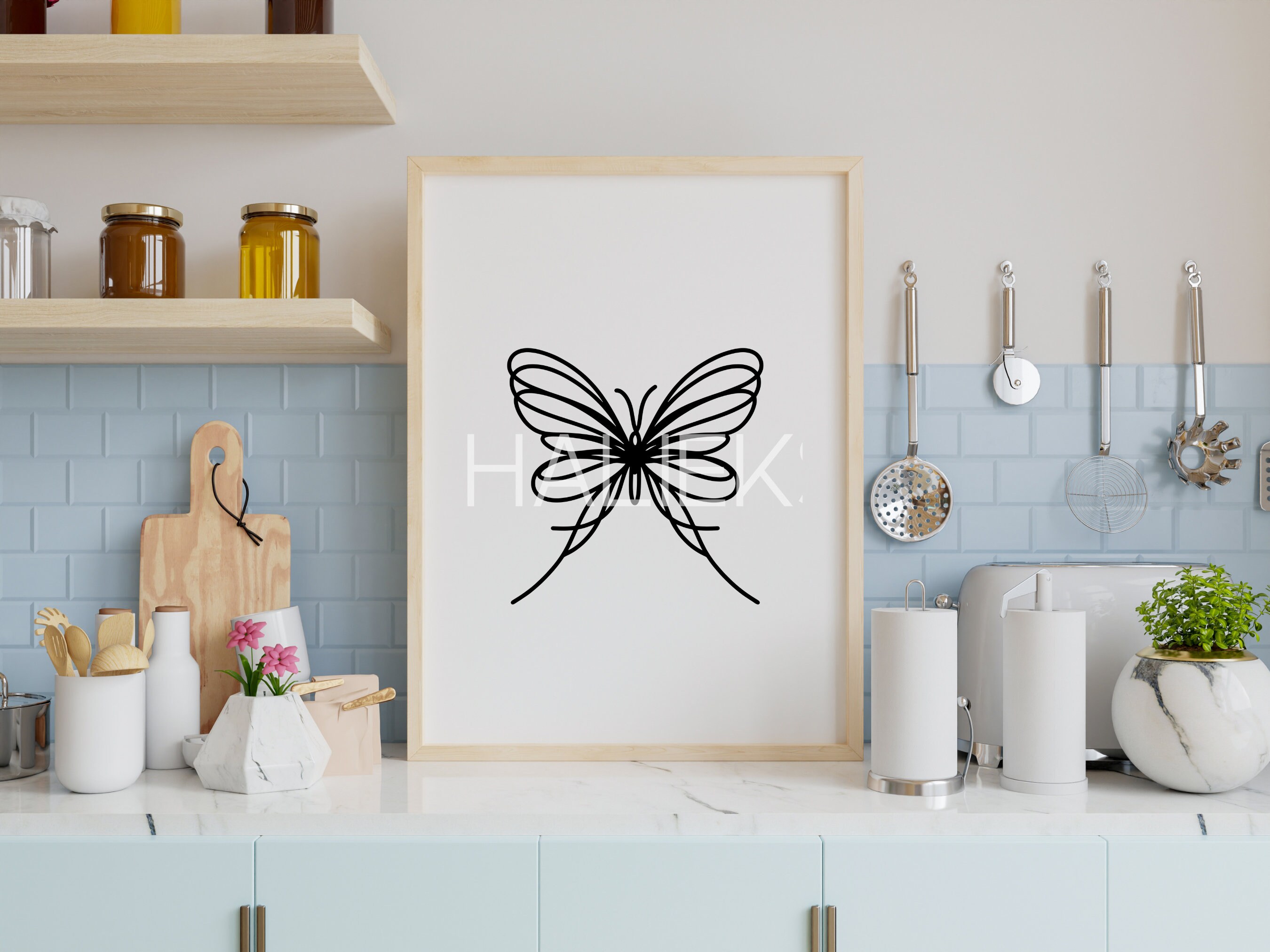 45 Line Art Butterfly Svgs: Continuous Monoline Clip Art (digital ...
