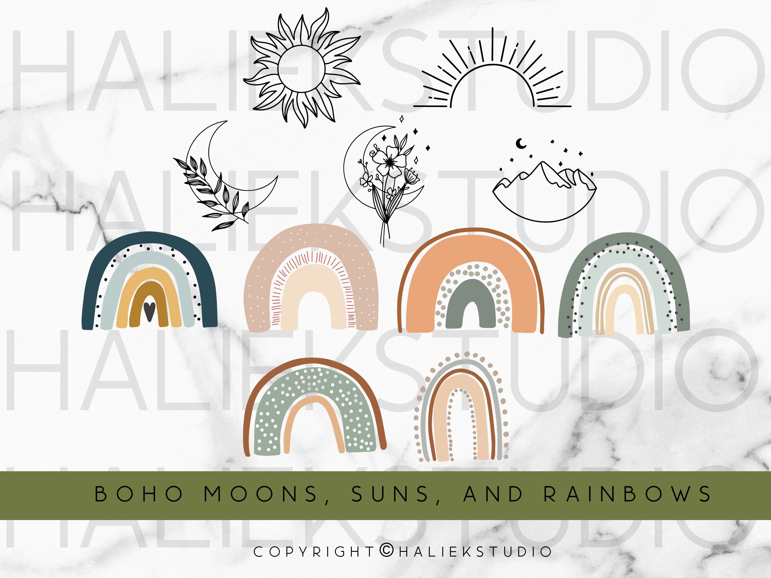 102 Boho Elements SVG Bundle Boho Style Svg Files/cut Files - Etsy