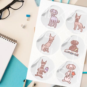 45 Cute Great Danes SVG Bundle - Cute Kawaii or Chibi Great Dane Images ...