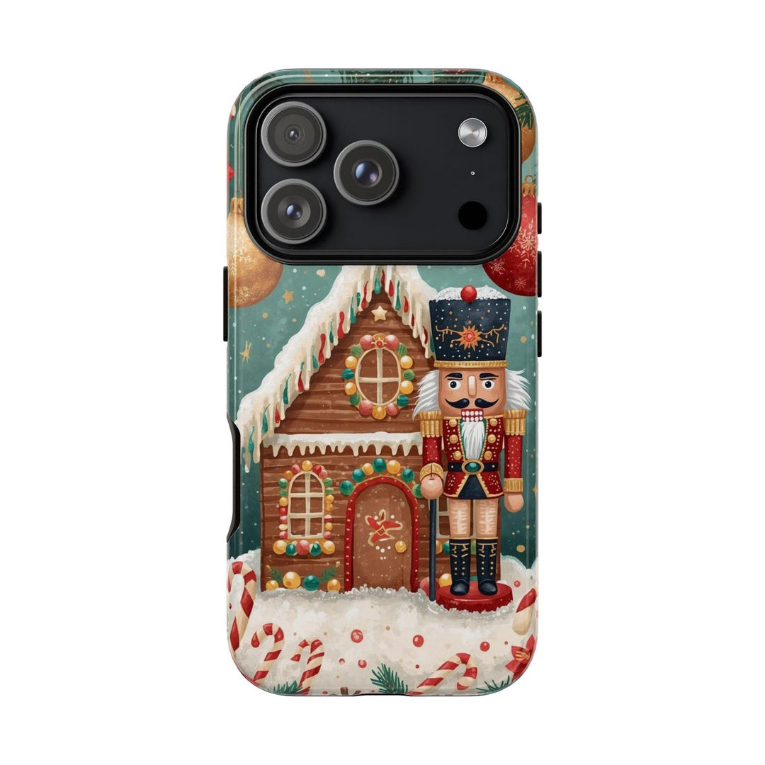 Christmas Nutcracker Gingerbread House iPhone Case | Festive Holiday ...